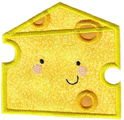 Applique Cheese Embroidery Design | EmbroideryDesigns.com