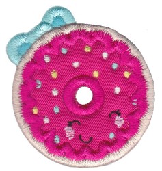 Applique Donut Embroidery Design | EmbroideryDesigns.com
