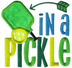 In A Pickle Applique Embroidery Design | EmbroideryDesigns.com