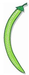 Green Bean Embroidery Design | EmbroideryDesigns.com
