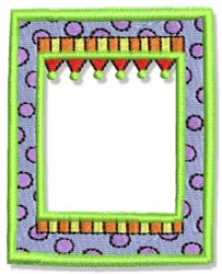 Fun Square Frame Embroidery Design | EmbroideryDesigns.com