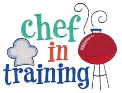 Chef In Training Embroidery Design | EmbroideryDesigns.com