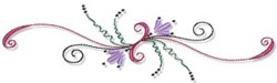 Swirly Line Embroidery Design | EmbroideryDesigns.com