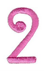 Number 2 Embroidery Design | EmbroideryDesigns.com