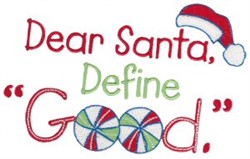 Dear Santa Embroidery Design | EmbroideryDesigns.com