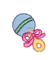 Mini Baby Rattle Embroidery Design | EmbroideryDesigns.com