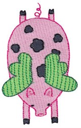 A Flying Pig Embroidery Design | EmbroideryDesigns.com
