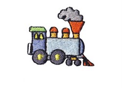 Western Mini Train Engine Embroidery Design | EmbroideryDesigns.com