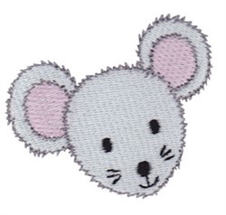 Little Mouse Face Embroidery Design | EmbroideryDesigns.com