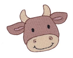 Little Cow Face Embroidery Design | EmbroideryDesigns.com