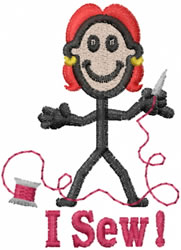 Sewer Jane Embroidery Design | EmbroideryDesigns.com