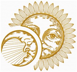 Celestial Harmony Embroidery Design | EmbroideryDesigns.com