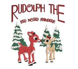 Rudolph Embroidery Design | EmbroideryDesigns.com