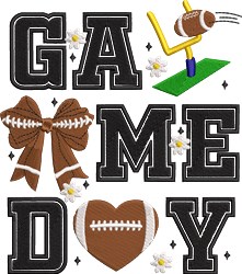Game Day Embroidery Design | EmbroideryDesigns.com