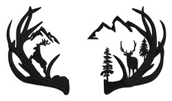 Deer Scene Embroidery Design | EmbroideryDesigns.com