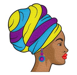 African Woman Embroidery Design | EmbroideryDesigns.com