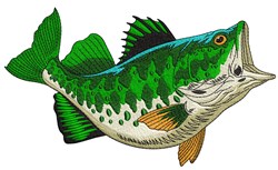 Bass Fish Embroidery Design | EmbroideryDesigns.com