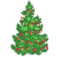 Evergreen Tree Embroidery Design | EmbroideryDesigns.com