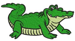 Alligator Embroidery Design | EmbroideryDesigns.com