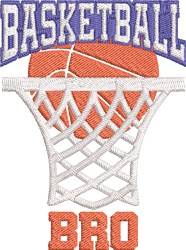 Basketball Bro Embroidery Design | EmbroideryDesigns.com