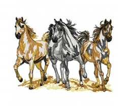 Running Horses Embroidery Design | EmbroideryDesigns.com