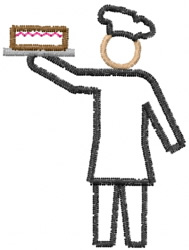 Baker Embroidery Design | EmbroideryDesigns.com