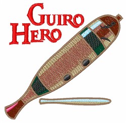 Guiro Hero Embroidery Design | EmbroideryDesigns.com