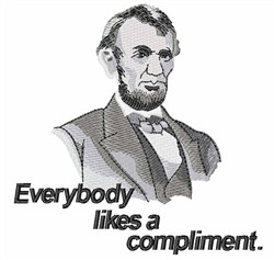 Everybody Likes A Compliment Embroidery Design | EmbroideryDesigns.com