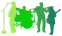 Rock Band Embroidery Design | EmbroideryDesigns.com