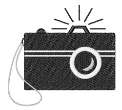 Camera Embroidery Design | EmbroideryDesigns.com