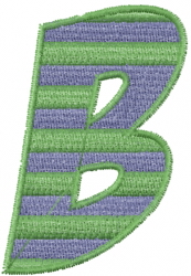 Upper Case B Embroidery Design | EmbroideryDesigns.com