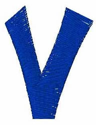 Alphabet v Embroidery Design | EmbroideryDesigns.com