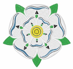 Heraldic Rose Embroidery Design | EmbroideryDesigns.com