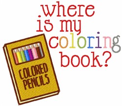 Coloring Book Embroidery Design | EmbroideryDesigns.com