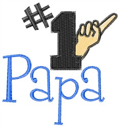 1 Papa Embroidery Design | EmbroideryDesigns.com