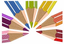 Color Pencils Embroidery Design | EmbroideryDesigns.com