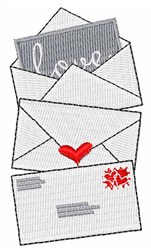 Love Mail Embroidery Design | EmbroideryDesigns.com