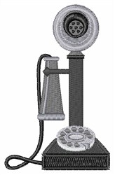 Vintage Telephone Embroidery Design | EmbroideryDesigns.com