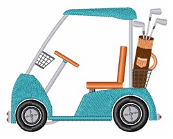 Golf Cart Embroidery Design | EmbroideryDesigns.com