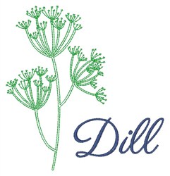 Dill Plant Embroidery Design | EmbroideryDesigns.com
