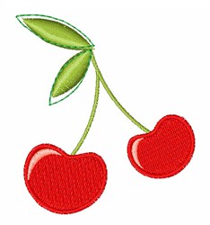Red Cherries Embroidery Design | EmbroideryDesigns.com