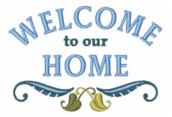 Welcome to Our Home Embroidery Design | EmbroideryDesigns.com