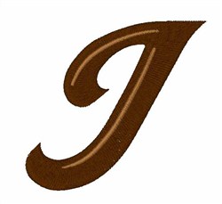 Chocolate J Embroidery Design | EmbroideryDesigns.com