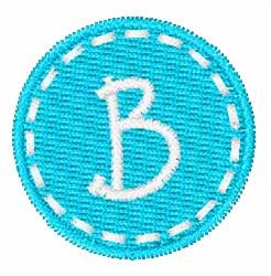 Circle Decor Font B Embroidery Design | EmbroideryDesigns.com