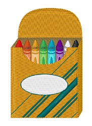 Box of Crayons Embroidery Design | EmbroideryDesigns.com