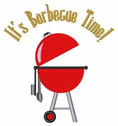 Barbecue Time Embroidery Design | EmbroideryDesigns.com