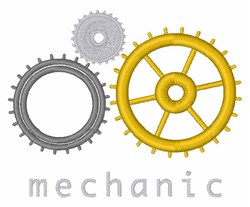 Mechanic Embroidery Design | EmbroideryDesigns.com