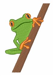 Tree Frog Embroidery Design | EmbroideryDesigns.com