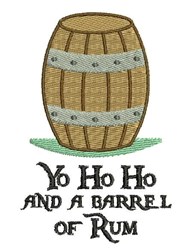 Barrel Of Rum Embroidery Design | EmbroideryDesigns.com