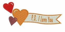 I Love You Embroidery Design | EmbroideryDesigns.com